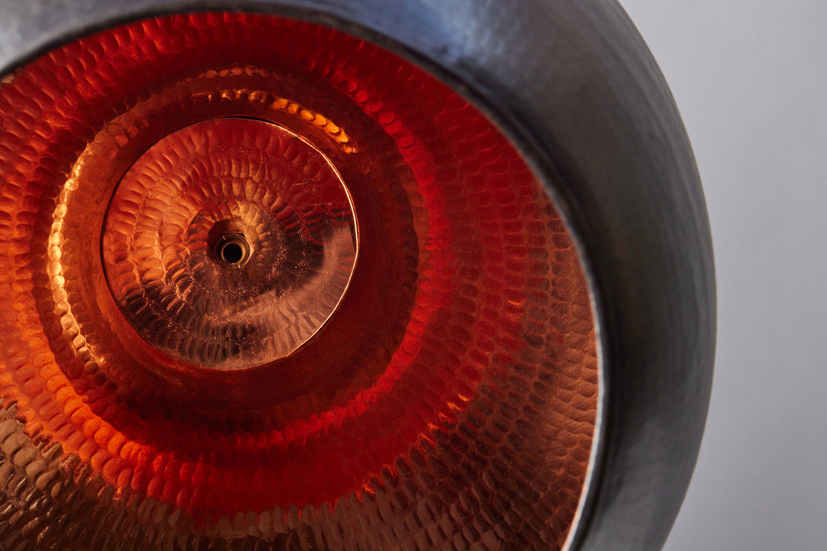 Medium Rounded Shoulder Hammered Copper Pendant Light – Michael Trapp