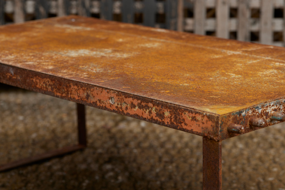 Mid 20th Century French Iron & Steel Coffee Table – Michael Trapp