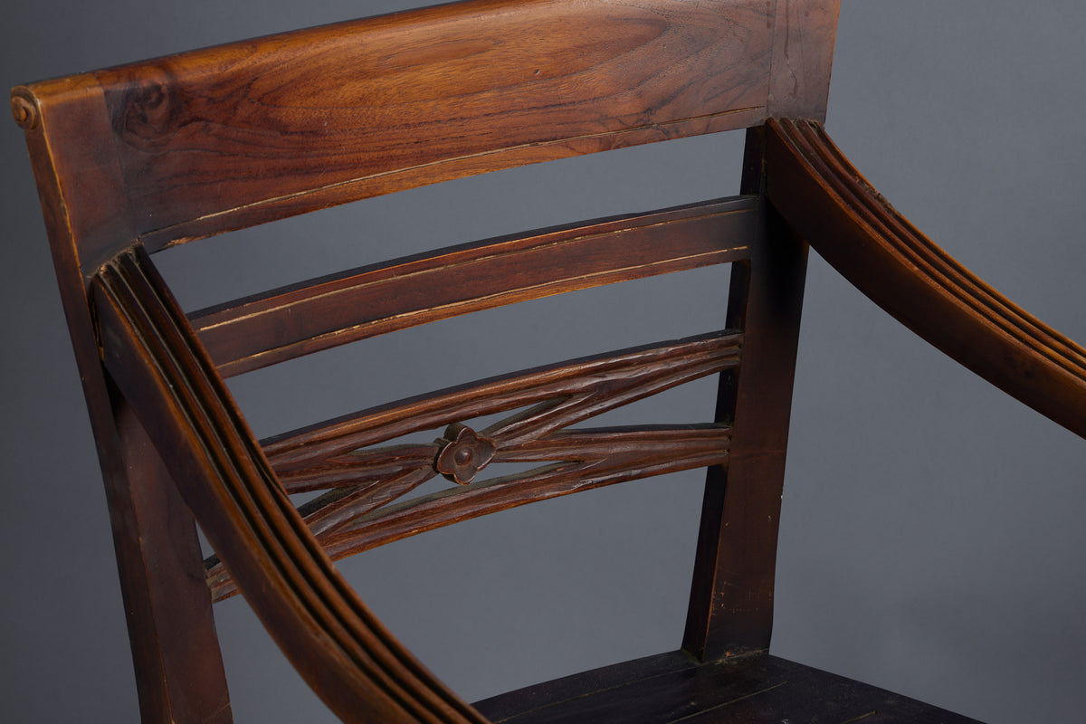 Pair of Carved Raffles Chairs from Jakarta – Michael Trapp