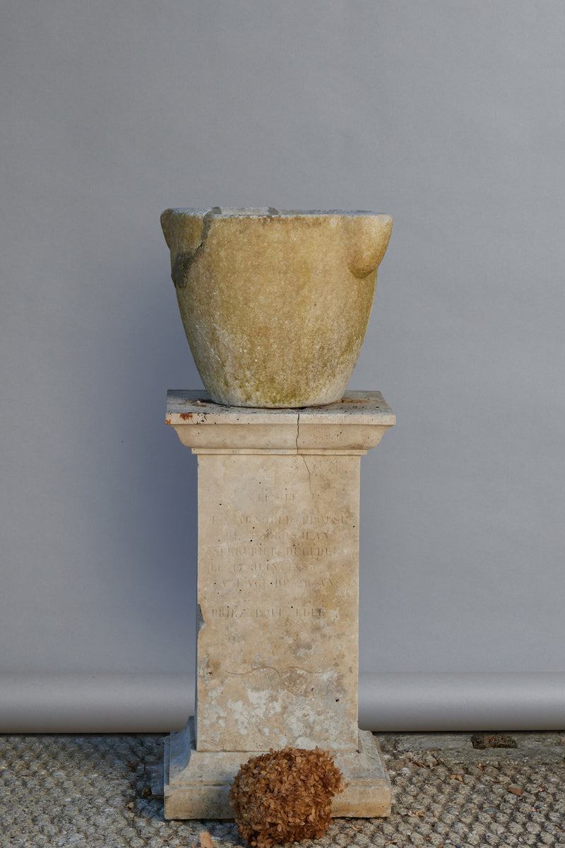 17th Century Central European White Marble Mortar – Michael Trapp