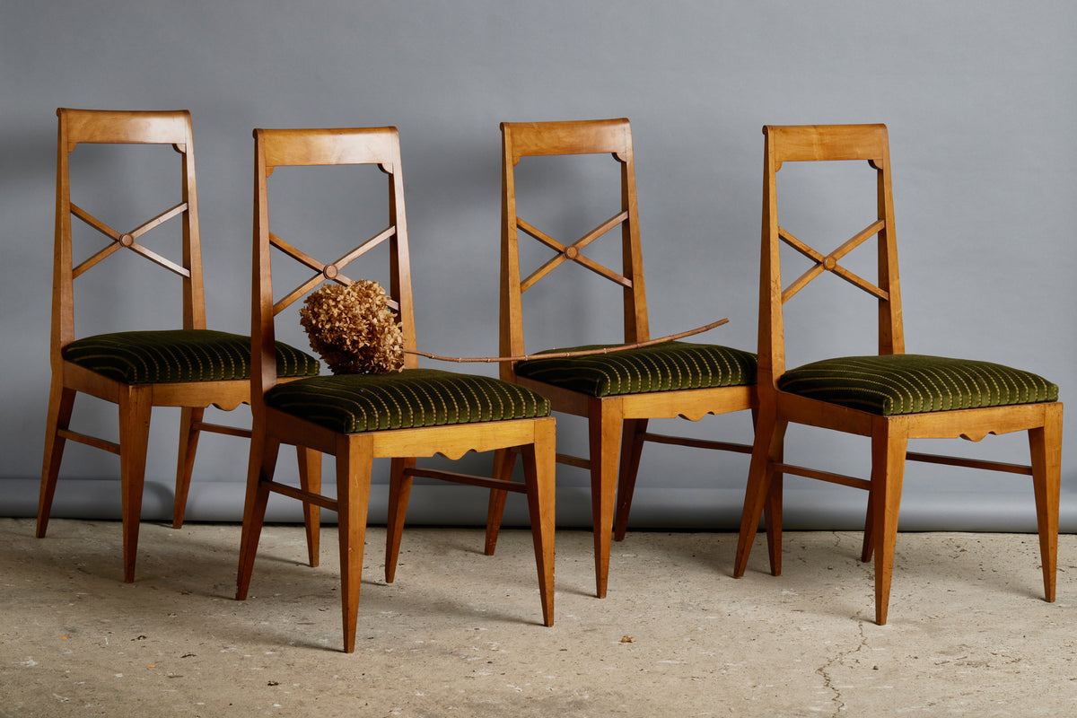 Set of 4 Austrian Deco Fruitwood Chairs – Michael Trapp