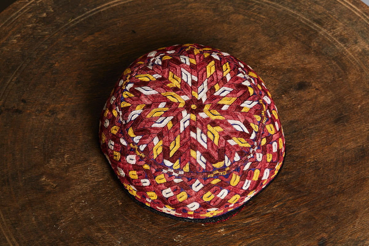 Turkmen Cap in Rose & Gold – Michael Trapp
