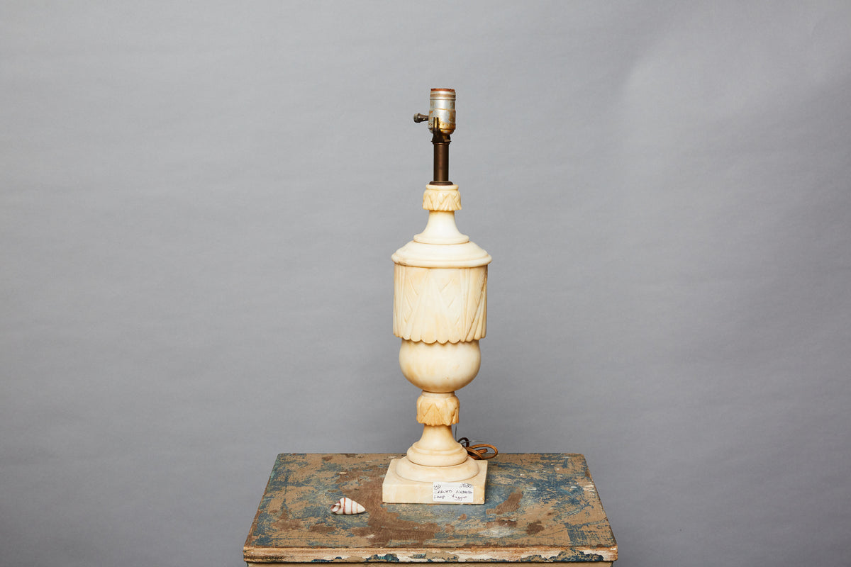 1920's Carved Italian Alabaster Lamp – Michael Trapp