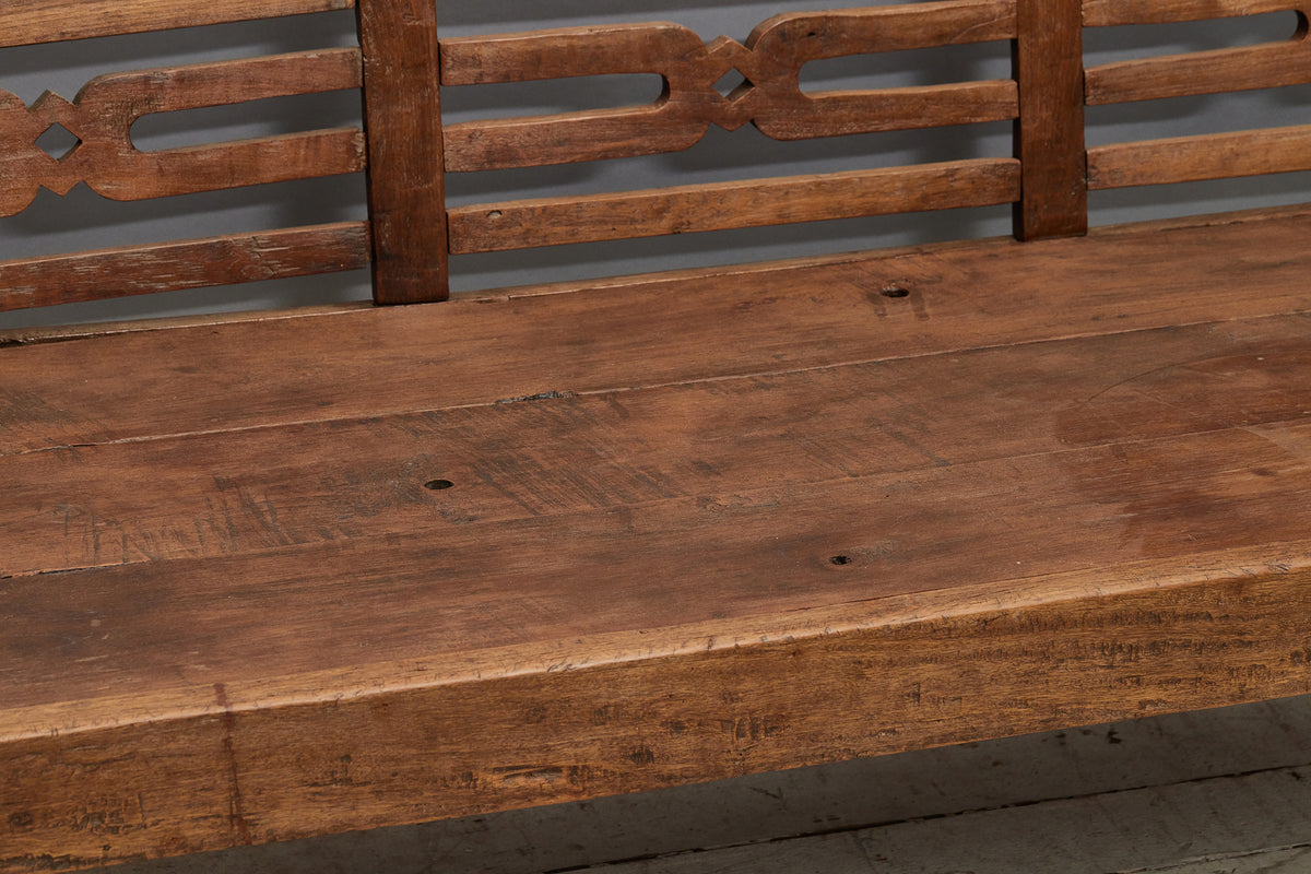 Deep Seated Teak Dutch Colonial Javanese Bench – Michael Trapp