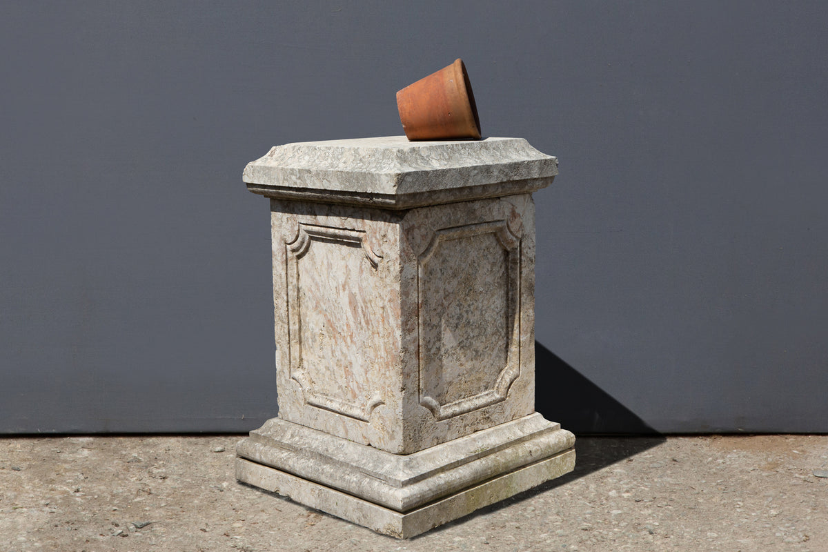 Large French Marble Sculpture Base – Michael Trapp